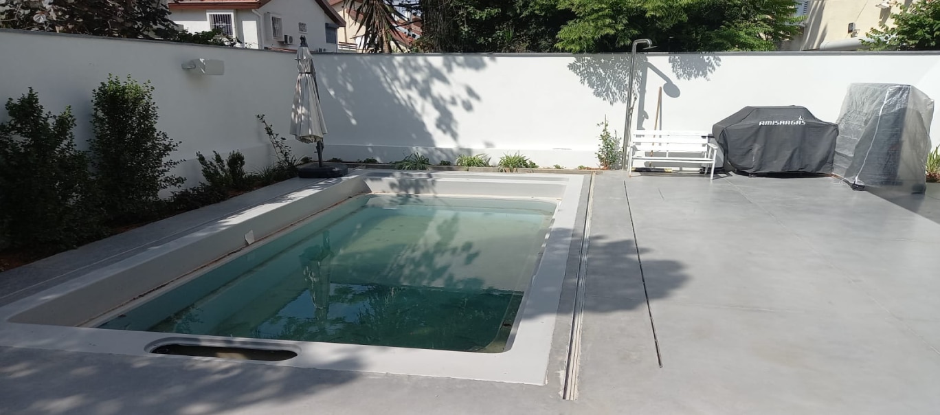 Neptune Flow - תעלת ניקוז נסתרת מלבנית ומעוצבת לגינה מאלומיניום ...