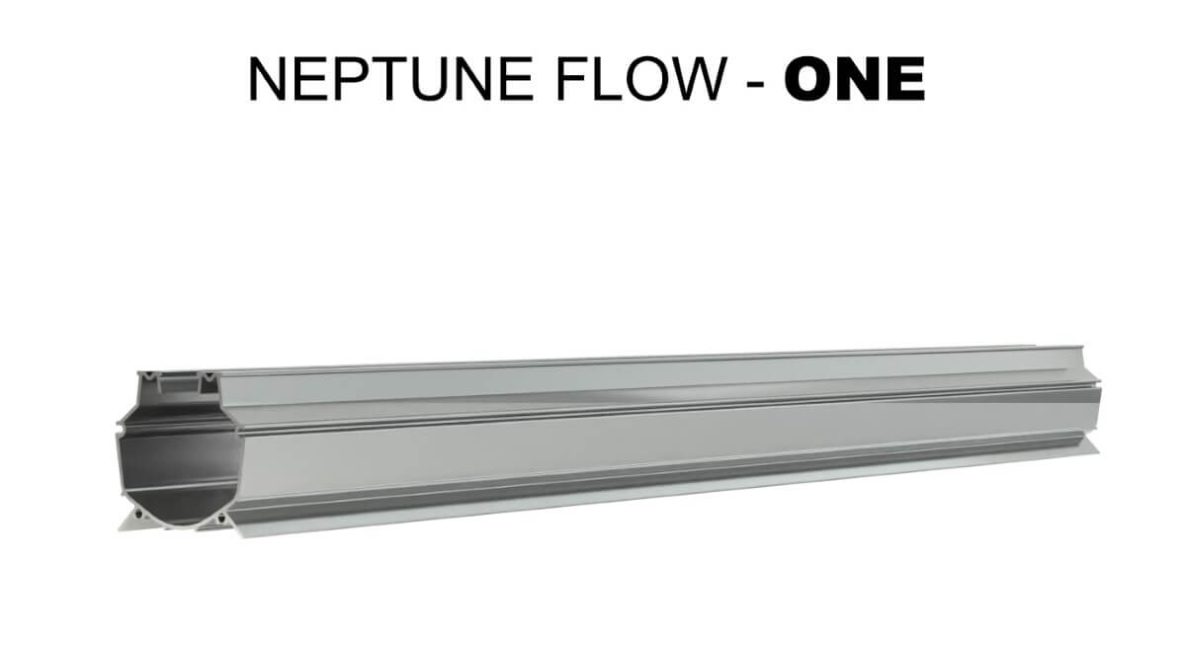 Neptune Flow One - תעלת ניקוז נסתרת מלבנית ומעוצבת לגינה מאלומיניום ...